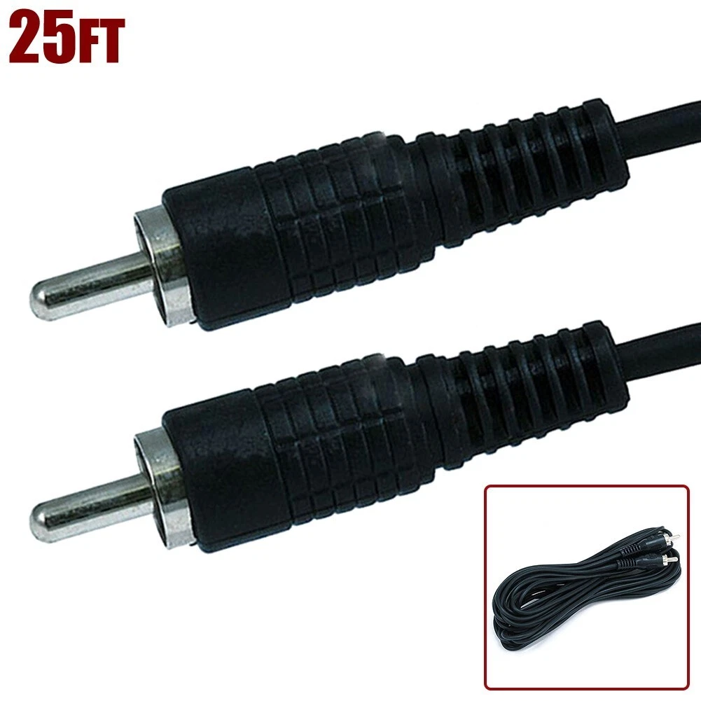 OPAL- 25Ft Rca Male To Male Audio Coax Coaxial Cable Cord Home Theater ...