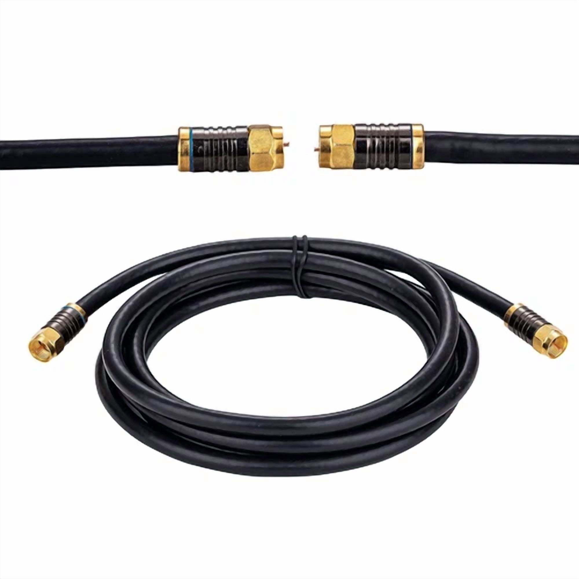 OPAL- 25Ft Rg6 Quad Shield Coaxial Cable In Wall Cl2 18Awg Tv Antenna ...