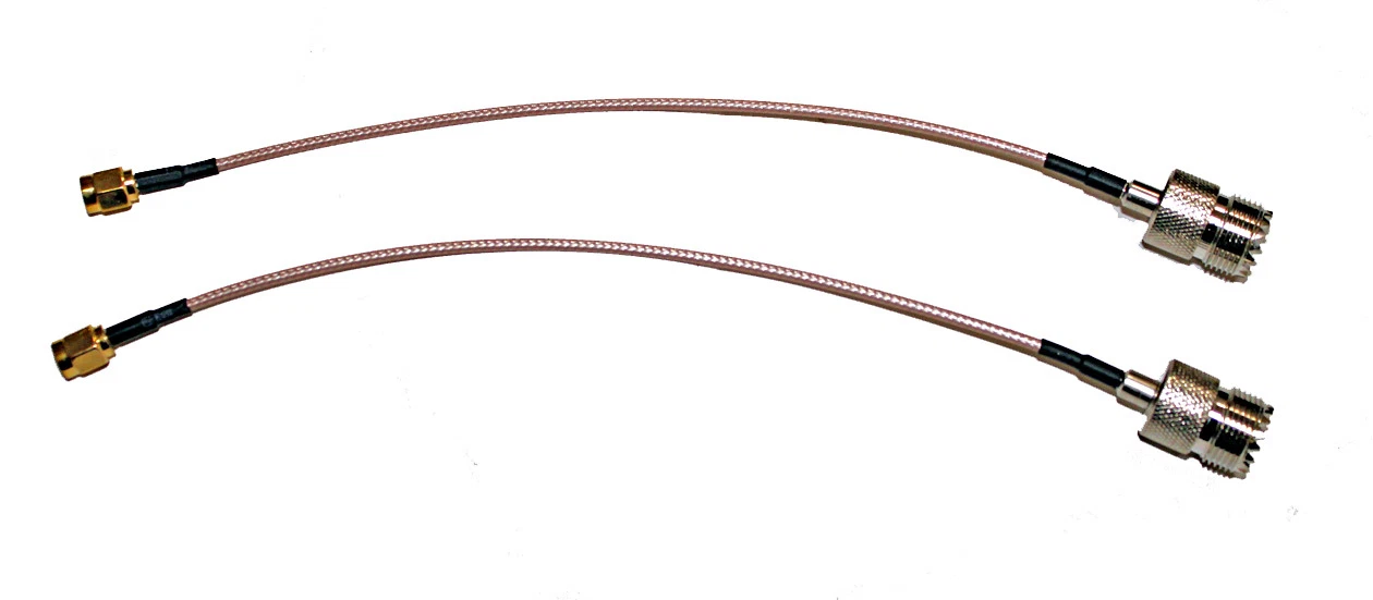 OPAL- 2X 8" Uhf So239 Female So-239 Jack To Sma Male Plug Pigtail ...