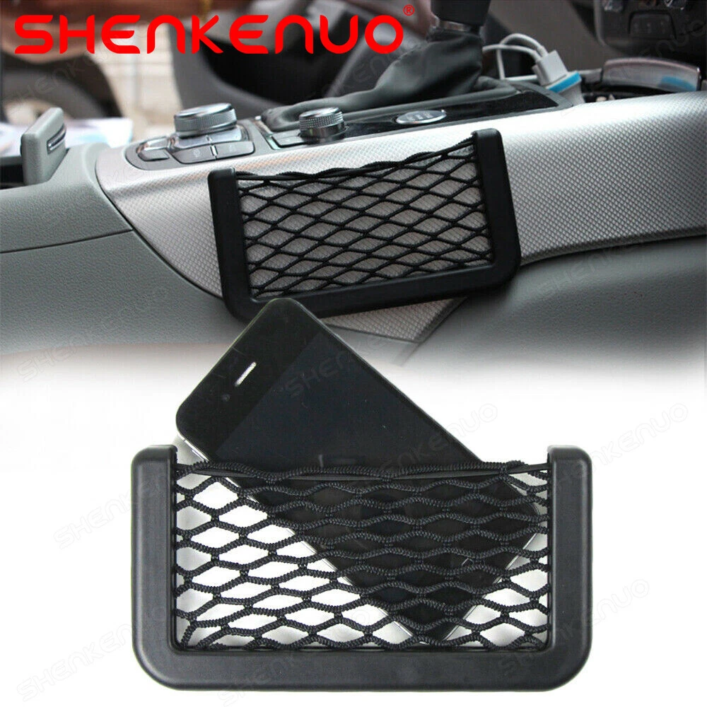 OPAL- 2X Auto Car Interior Body Edge Elastic Net Storage Mesh Phone ...
