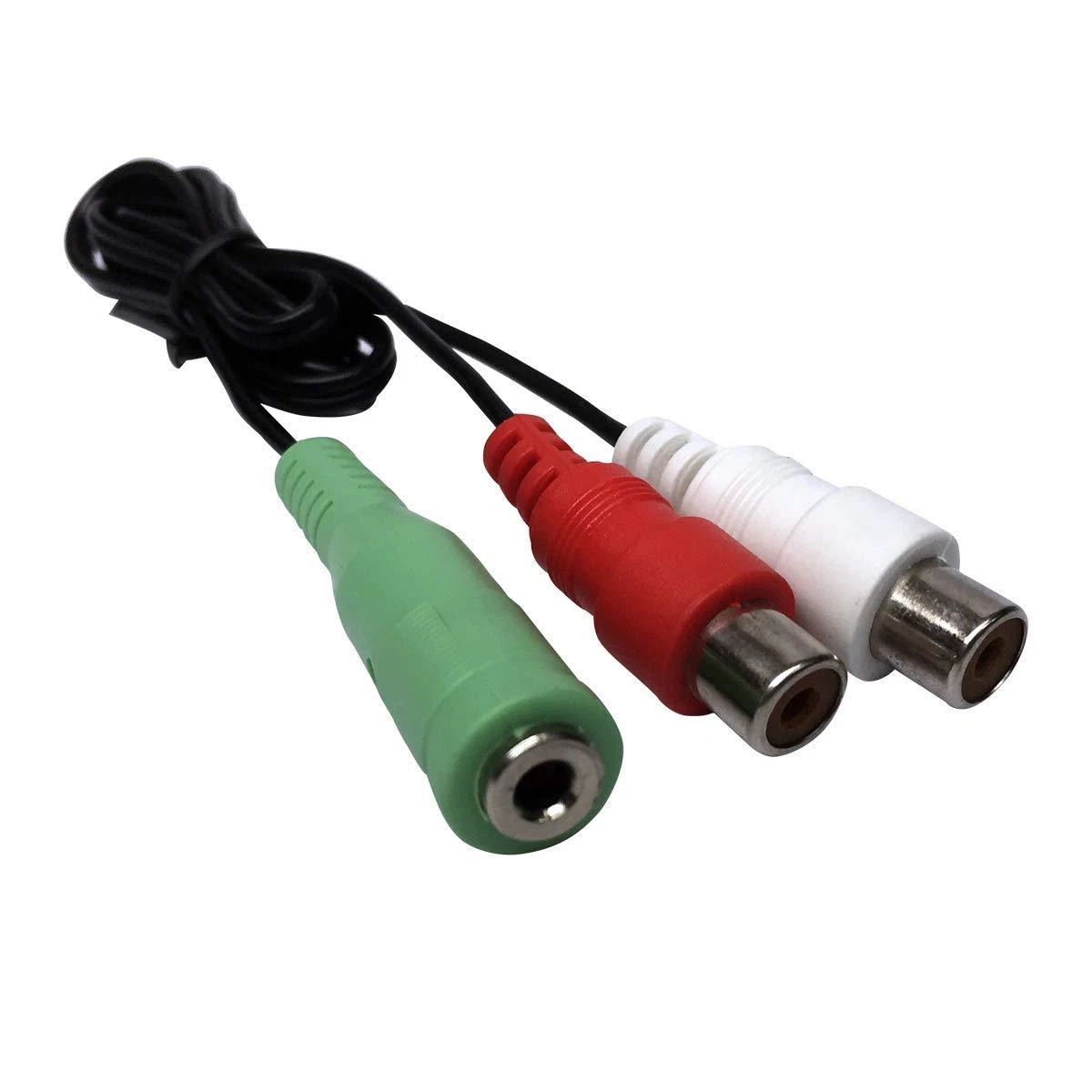 OPAL- 3.5Mm Female Plug To 2 Rca White Red Y Splitter Audio Split ...