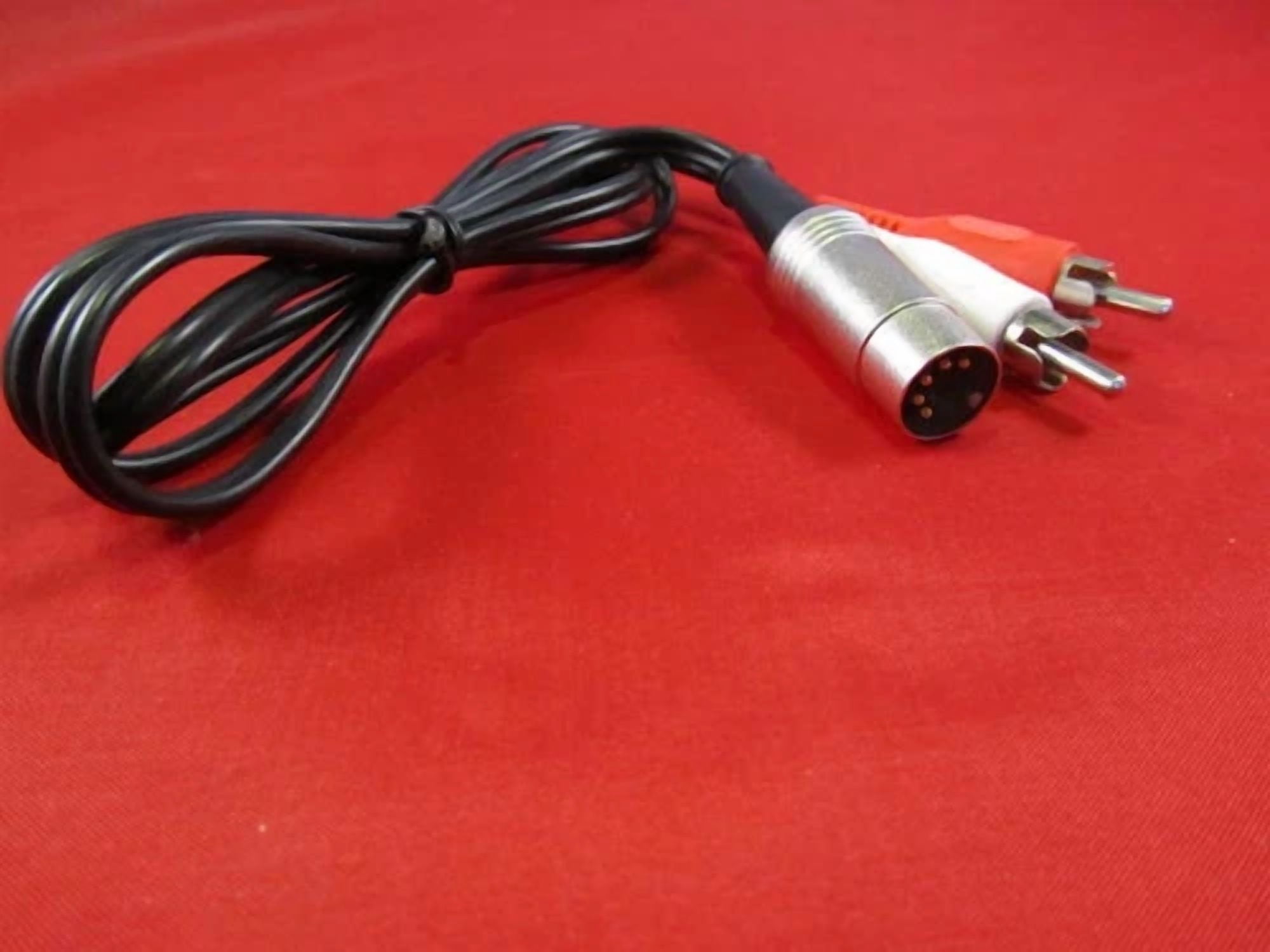 OPAL- 3 Ft 5 Pin Din Male To 2 Rca Male Audio Cable. - Walmart.com
