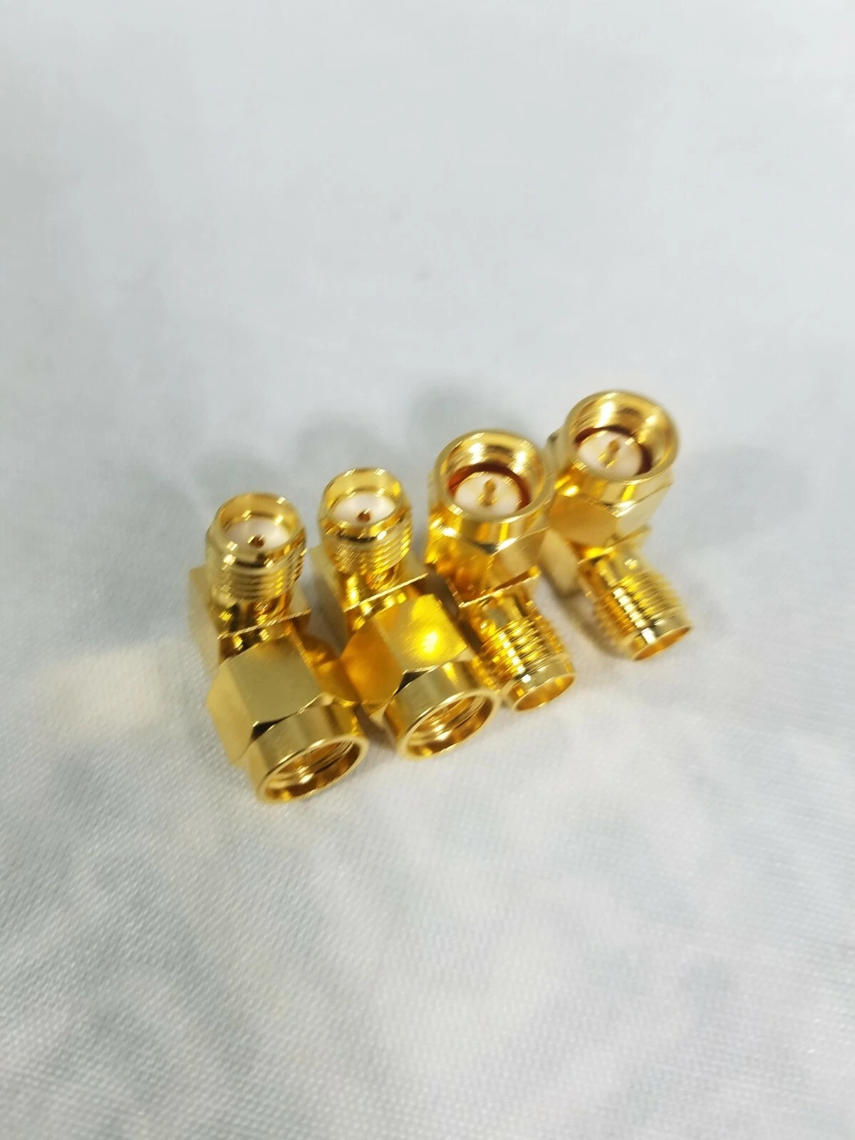 OPAL- 4 (Lot) Sma Right Angle Elbow Male To Female Coax Cable Plug ...