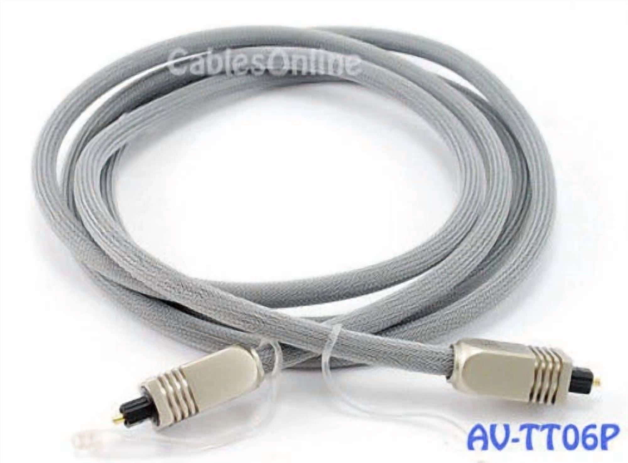 OPAL- 6 Ft. Premium Toslink Digital Audio Optical Cable/ Cord - Walmart.com