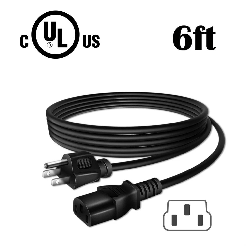 OPAL- 6Ft Ul Ac Power Cord Cable For Jbl Lsr308 Lsr306 Lsr305 Powered ...