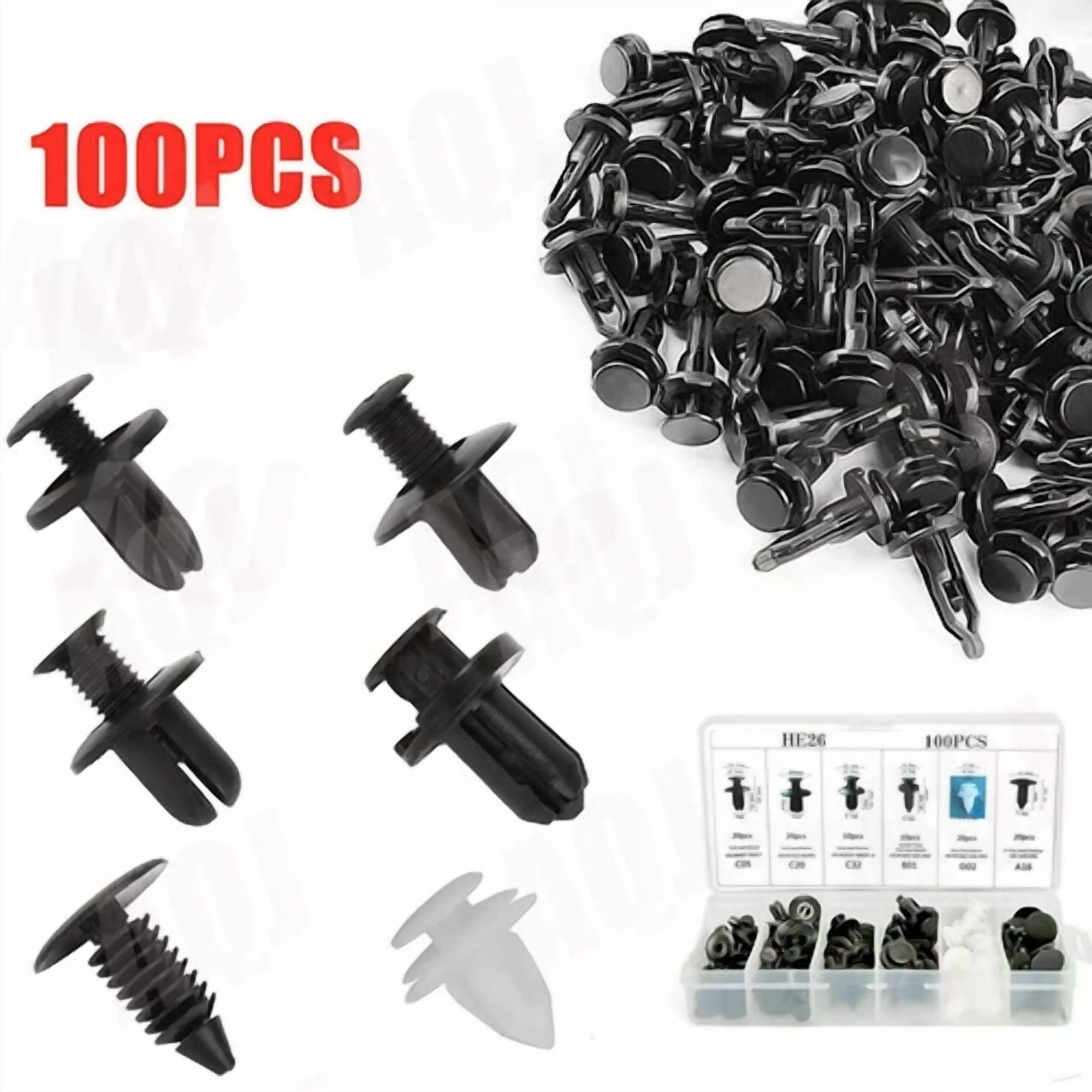 OPAL- Accessories Clip Trim Car Push-Pin Rivet Bumper Door Panel ...