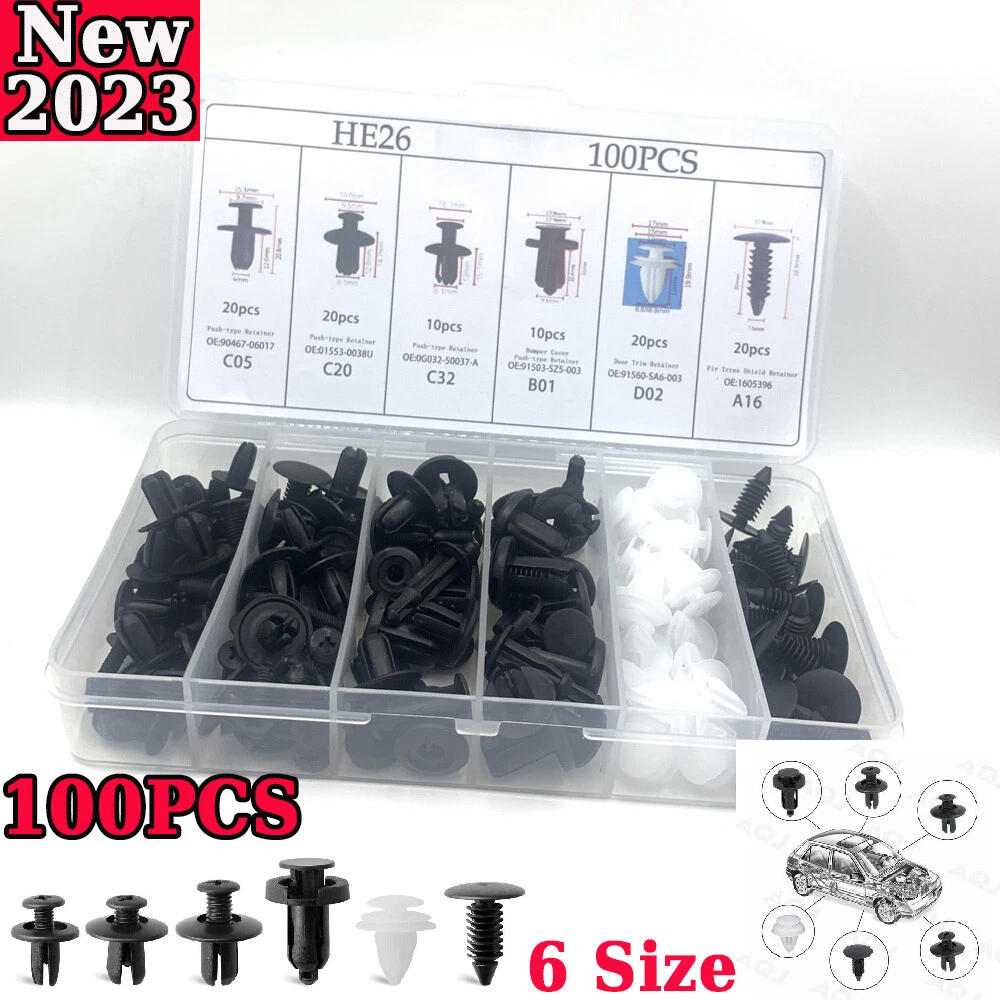 OPAL- Accessories Clip Trim Car Push Pin Rivet Bumper Door Panel ...