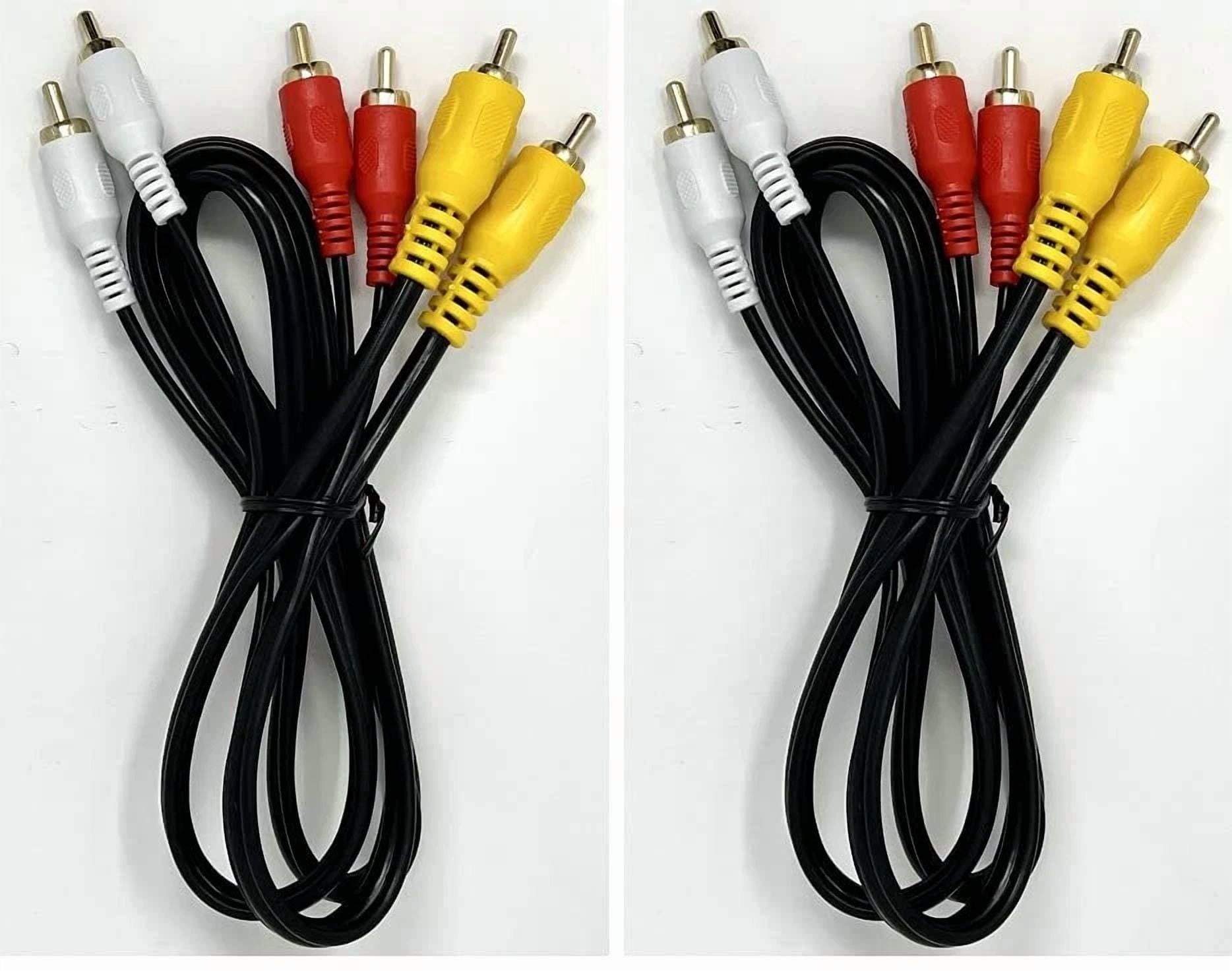OPAL- Audio Video Rca Cable (6 Feet) 2 Pack - Walmart.com