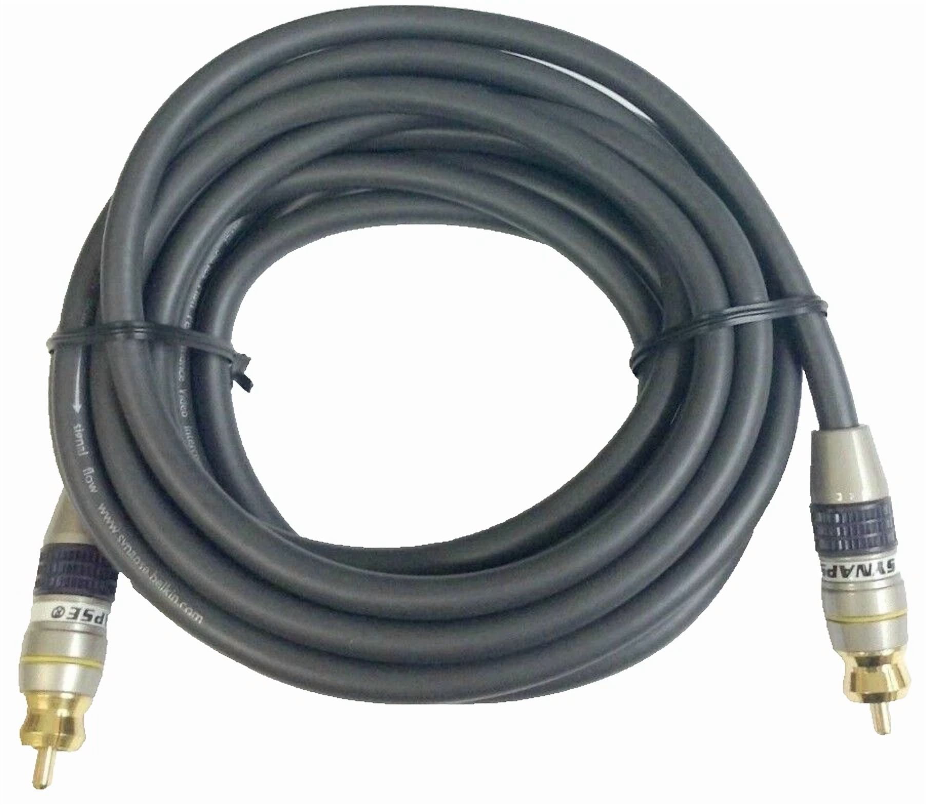 OPAL- Belkin Synapse Gold Plated 12 Ft. Audio Rca Male Plug Cable ...