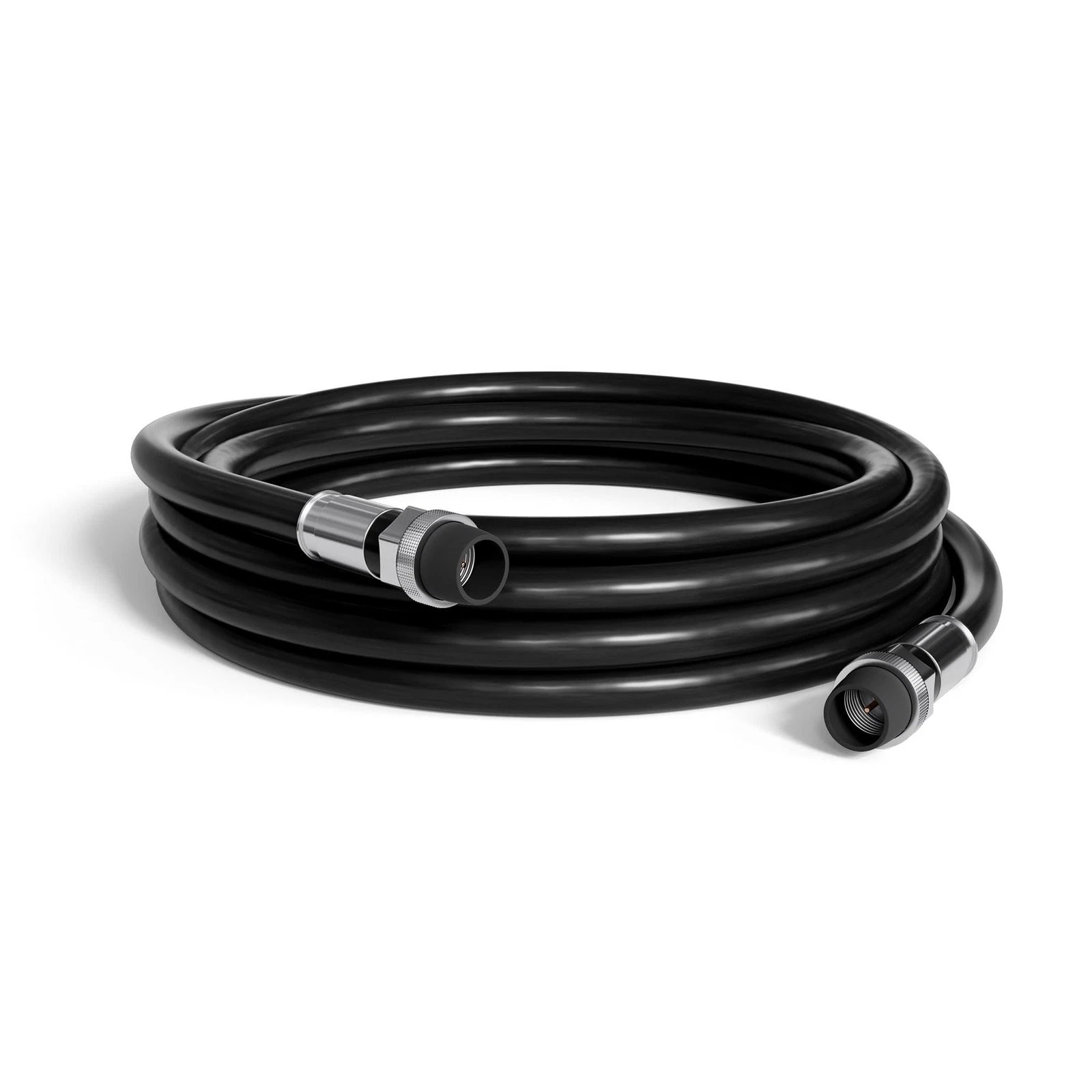OPAL- Black, Booted Rg6 Coaxial Cable, All Weather Proof Coax, 6 Feet ...