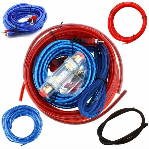 OPAL- Car Audio Cable Kit 1500W Amp Amplifier Install Rca Subwoofer Sub ...
