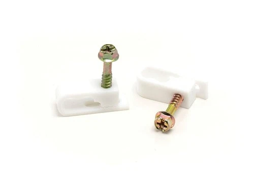 OPAL- Coax Cable Clips - White -100 Pieces- Dual / Twin Coaxial Flex ...