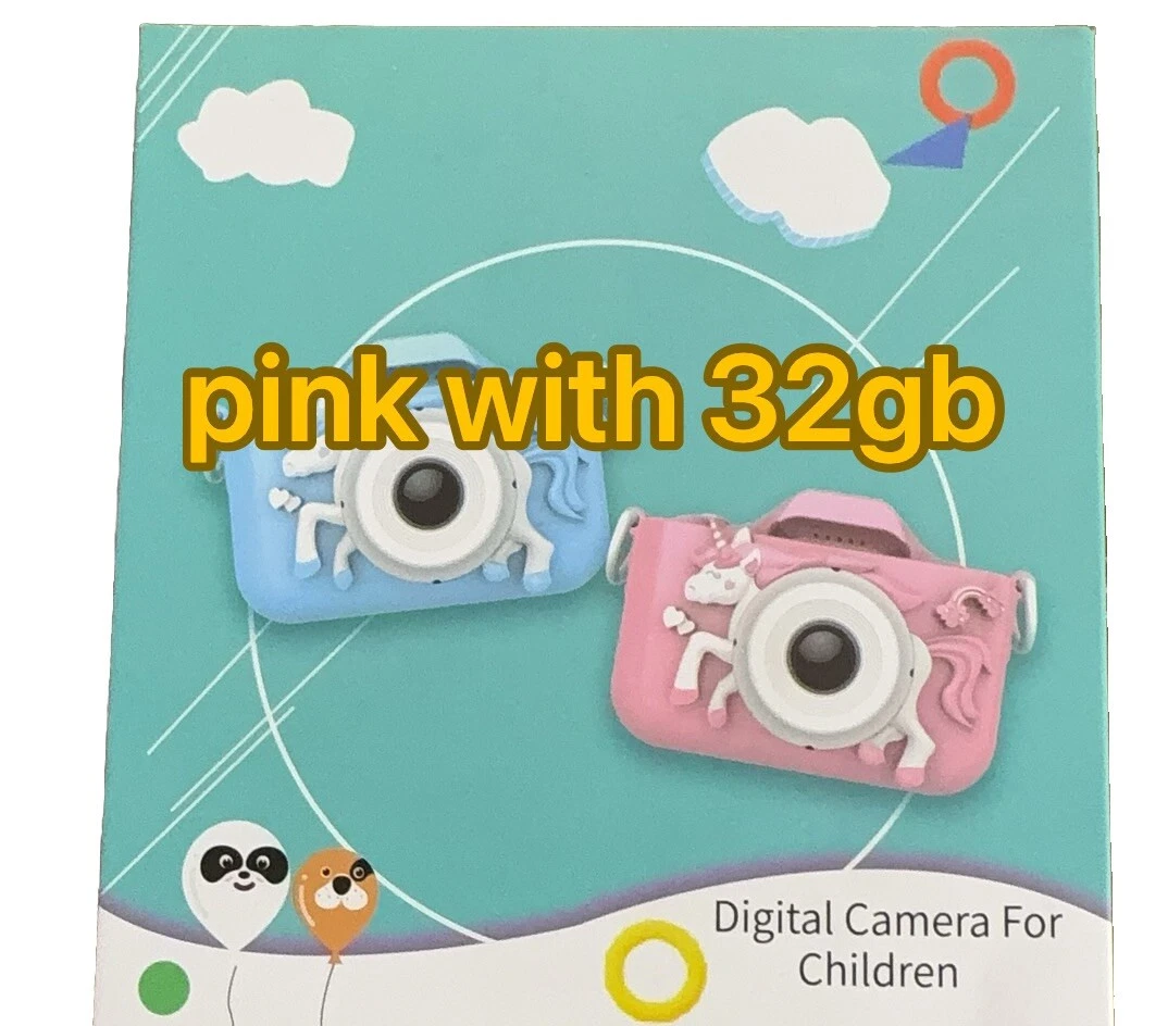 OPAL- Digital Camera For Toddler Kids. Model Q9 With 32 Gb Sd Card Pink ...