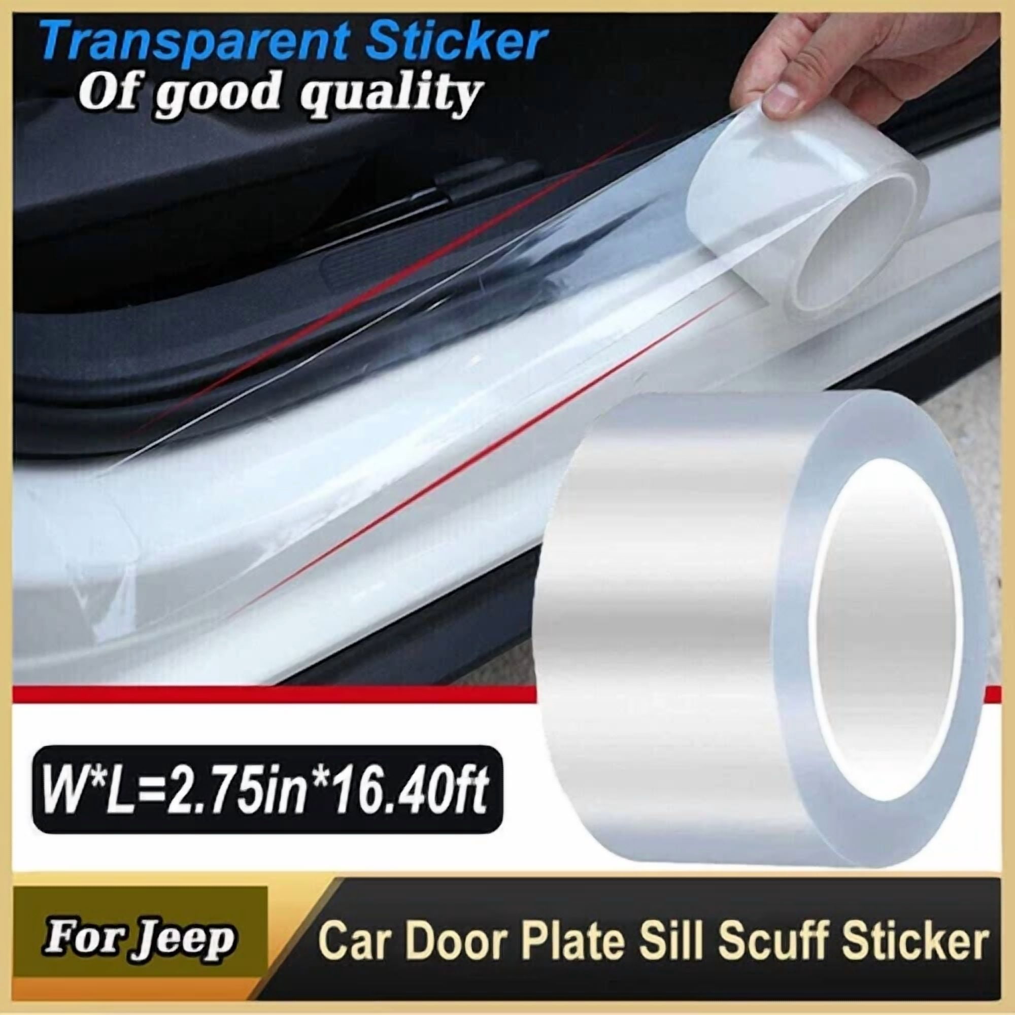 OPAL- For Ford Car Door Plate Sill Scuff Cover Scratch Decal Sticker ...
