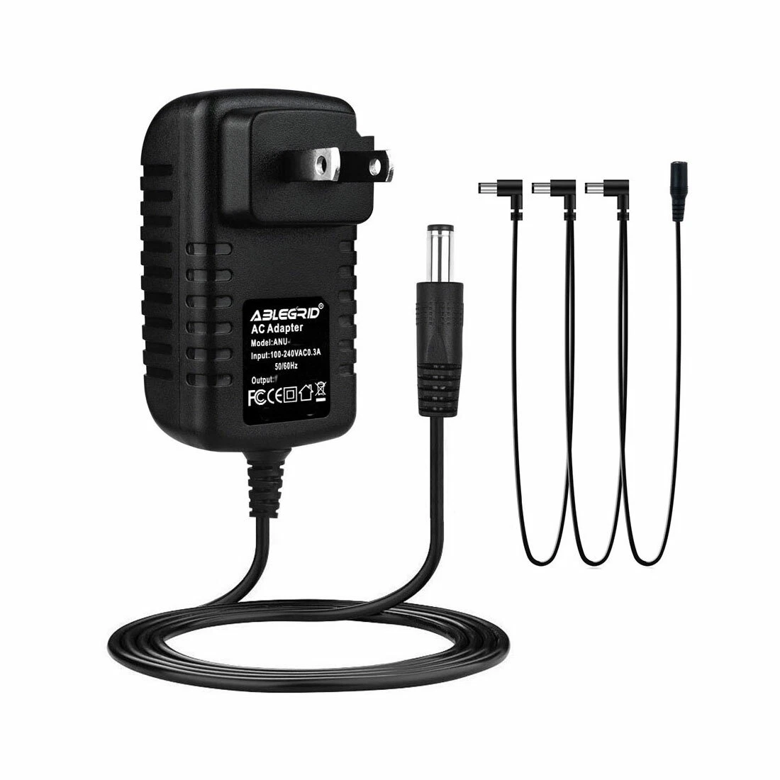 OPAL- Guitar Pedal Power Dc Adapter Charger & 3 Way Daisy Chain Cable ...