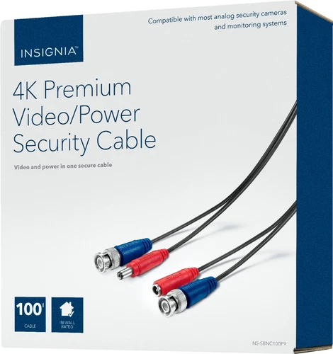 OPAL- Insignia Security Camera Dual Video Power Cable Ns-Sbnc100P92 4K ...