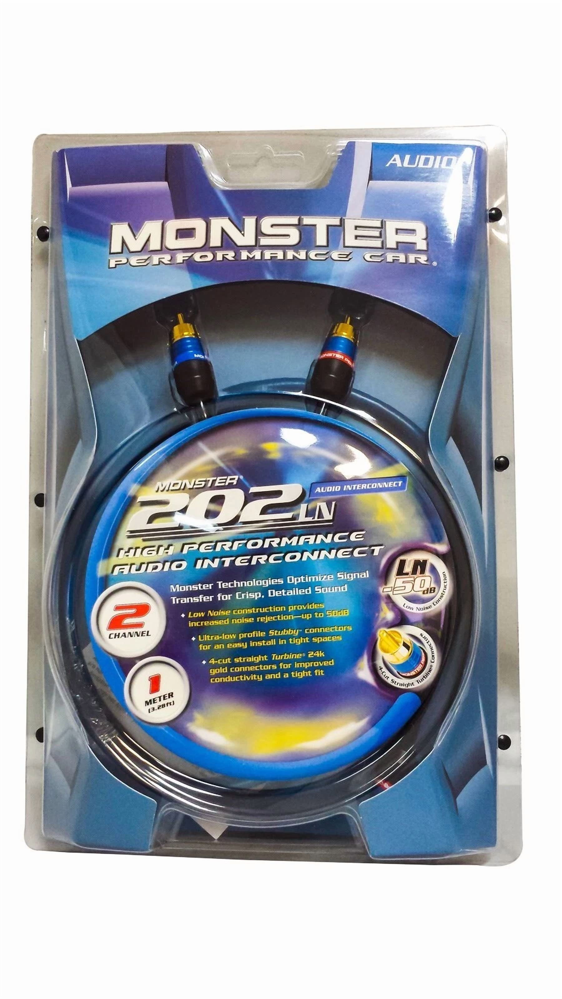 OPAL- Monster Car Audio 202Ln Interconnect Audio Cable - 2C-1M - 1 ...