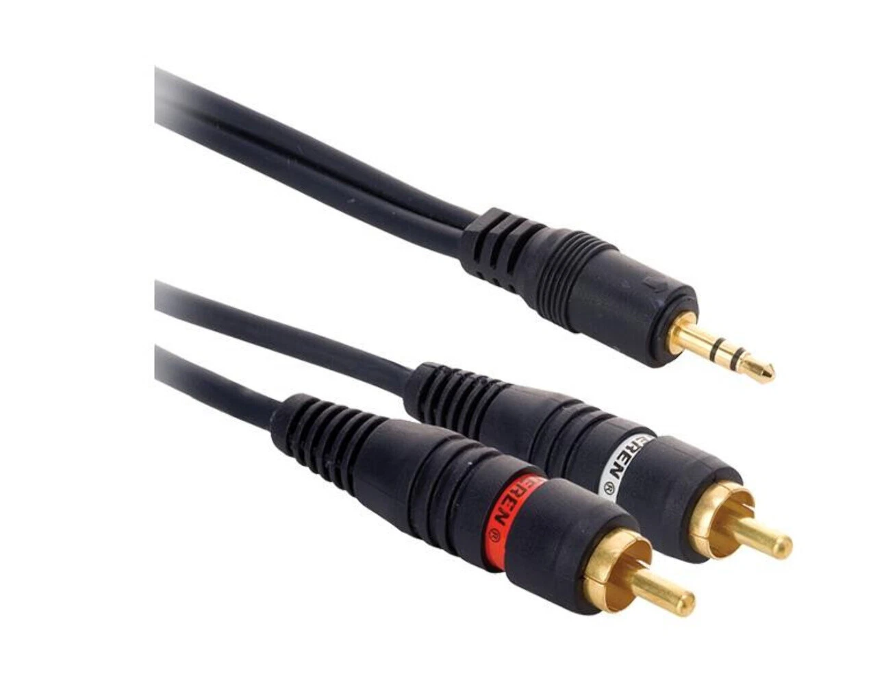 OPAL- Steren 12-Ft. Heavy-Duty 1/8" (3.5Mm) Male To 2-Rca Males Cable ...