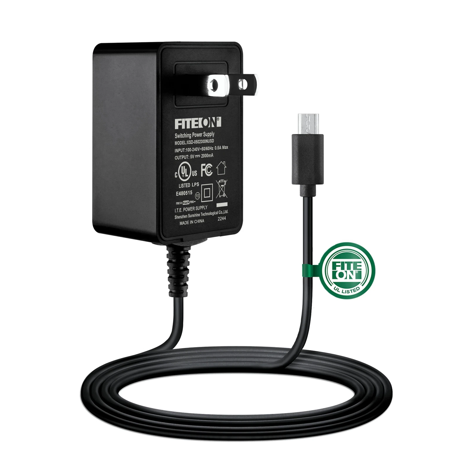 OPAL- Ul 5Ft Charger Ac Adapter Cable For Google Chromecast Tv 1St Gen ...