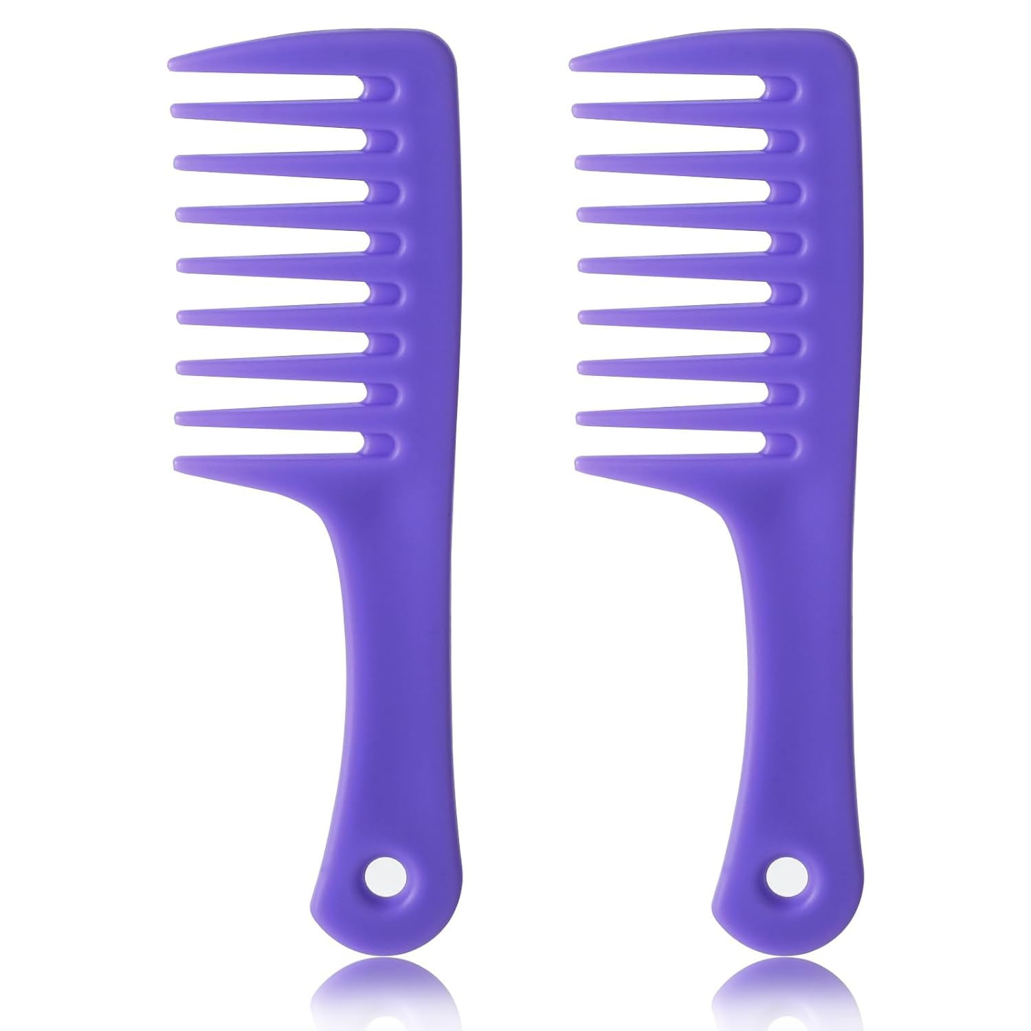 OPALESQUE 2 PCS Mini Wide Tooth Comb, Portable Detangling Comb, Plastic ...