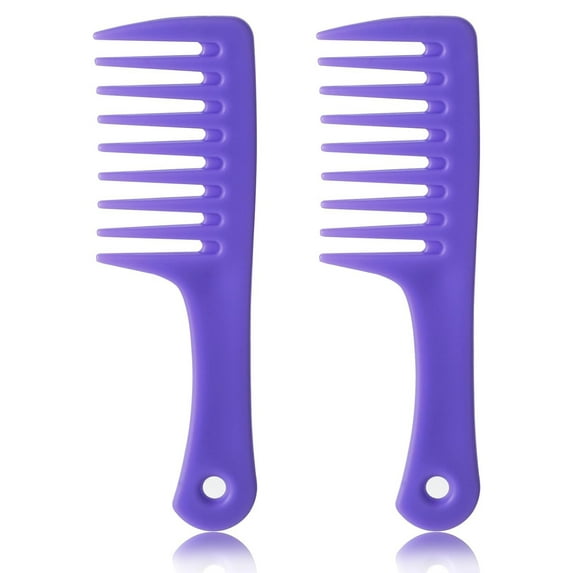 OPALESQUE 2 PCS Mini Wide Tooth Comb, Portable Detangling Comb, Plastic ...