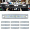 OPAP 10 x 3.8 AIF4 Truck Bus Boat Trailer White Side Marker Indicators ...