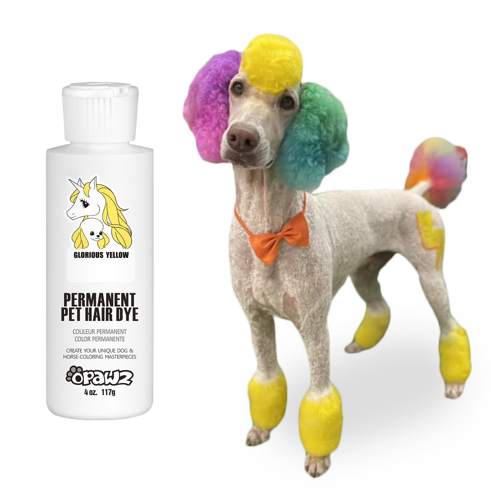 OPAWZ Permanent Dog Hair Dye, Pet Hair Dye Safely Used by Grooming ...