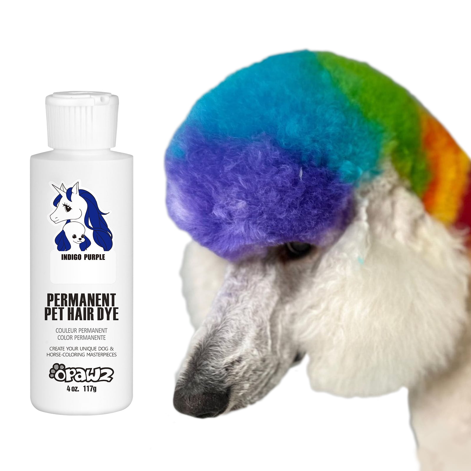 OPAWZ Permanent Dog Hair Dye, Pet Hair Dye Safely Used by Grooming ...
