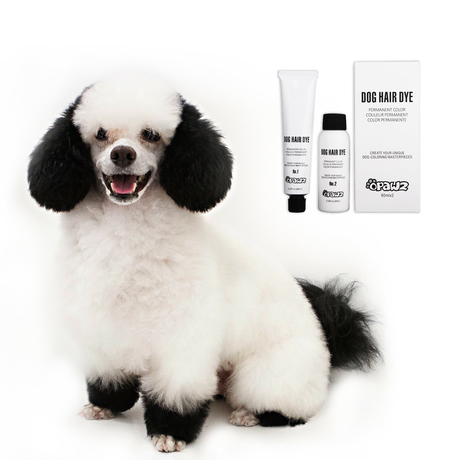 OPAWZ Permanent Dog Hair Dye, Pet Hair Dye Safely Used by Grooming ...