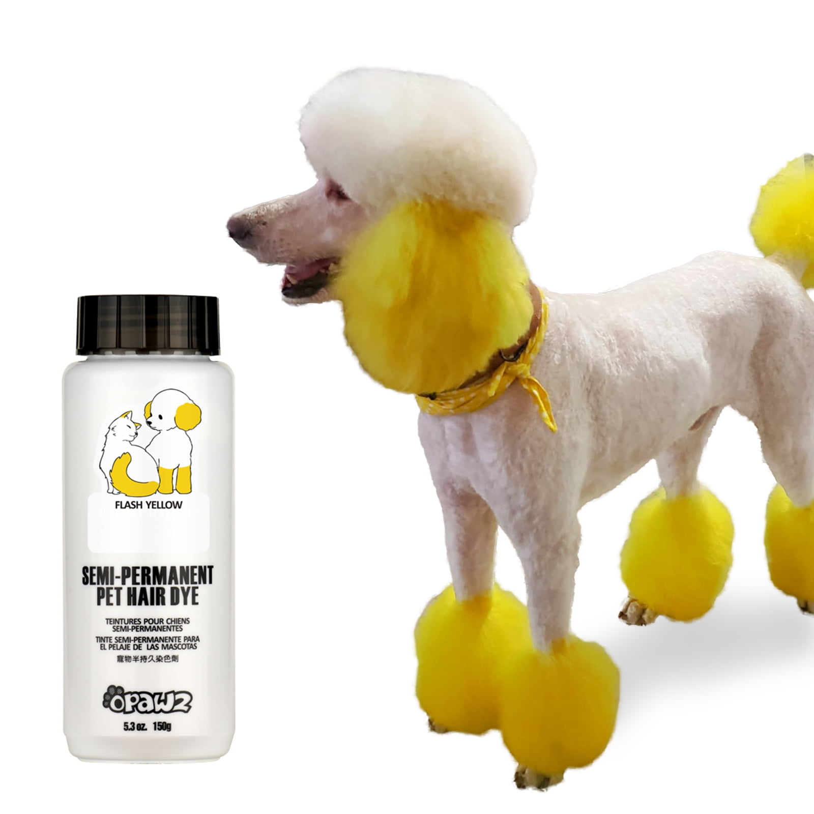 OPAWZ Semi-Permanent Dog Hair Dye, Non-Toxic Pet Hair Dye for Dogs ...