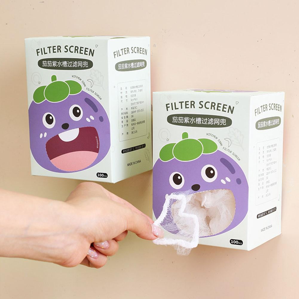OPDBN 100300x Kitchen Sink Filter Mesh Disposable Sewer Garbage Filter ...