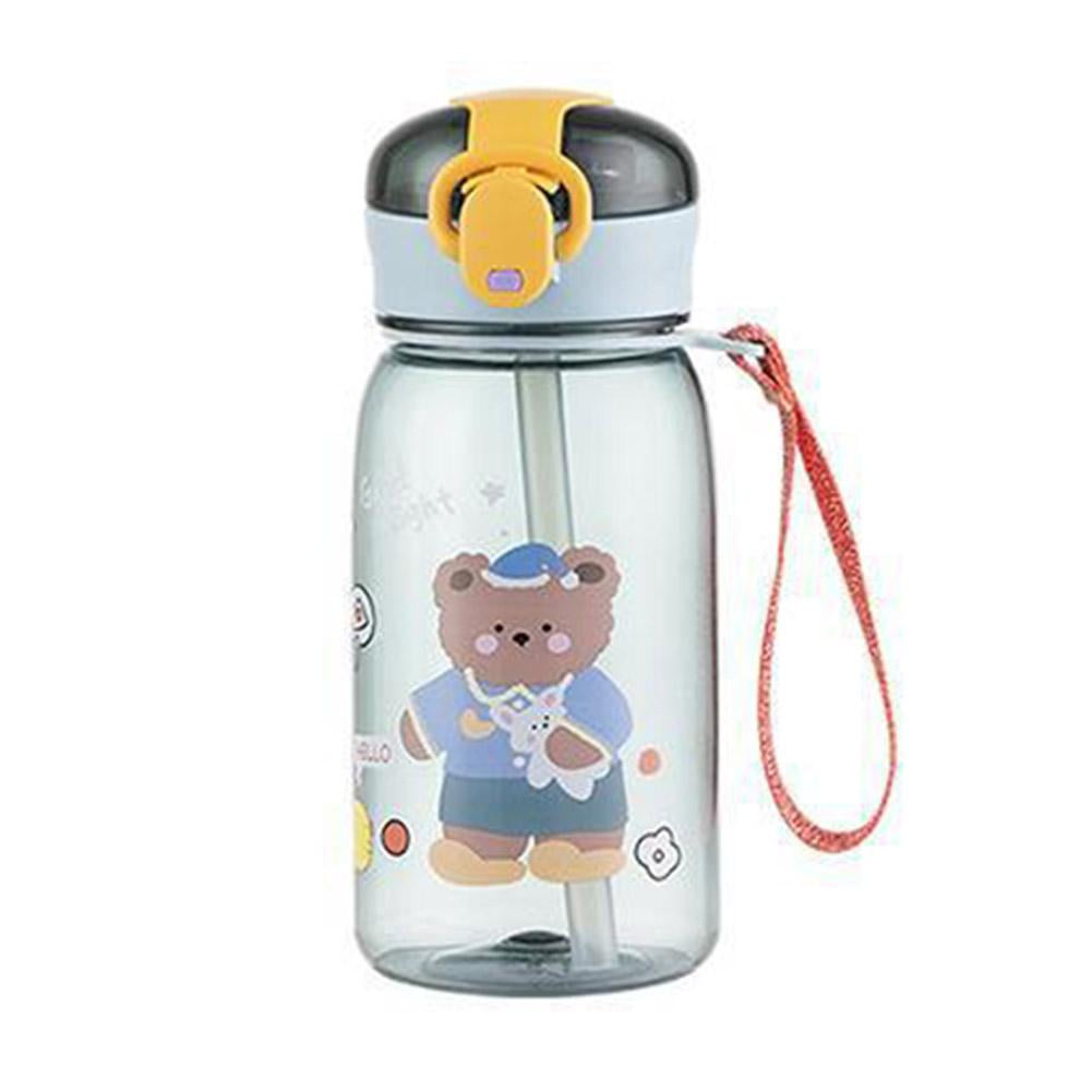 OPDBN 400ml Kids Outdoor Portable Drink Bottle Water Sippy with Cup ...