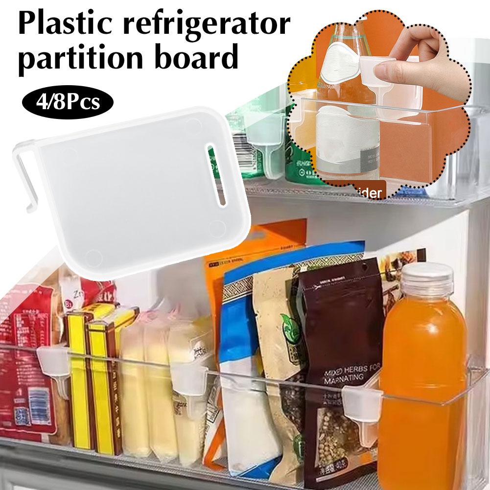 OPDBN 8 Refrigerator Storage Organizer Set Partition Board Shelf ...