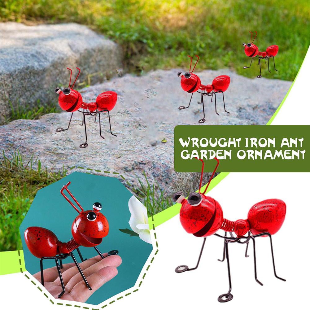 OPDBN Cute Ant Statue Garden Decor Figure Stand Ant Outdoor Lawn ...