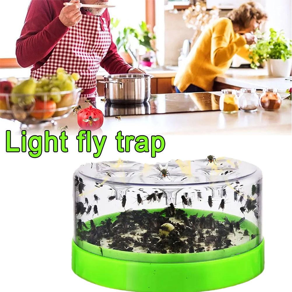 OPDBN Fly Trap Box Fly Killer Household Fly Trap Light Luring Rotating ...
