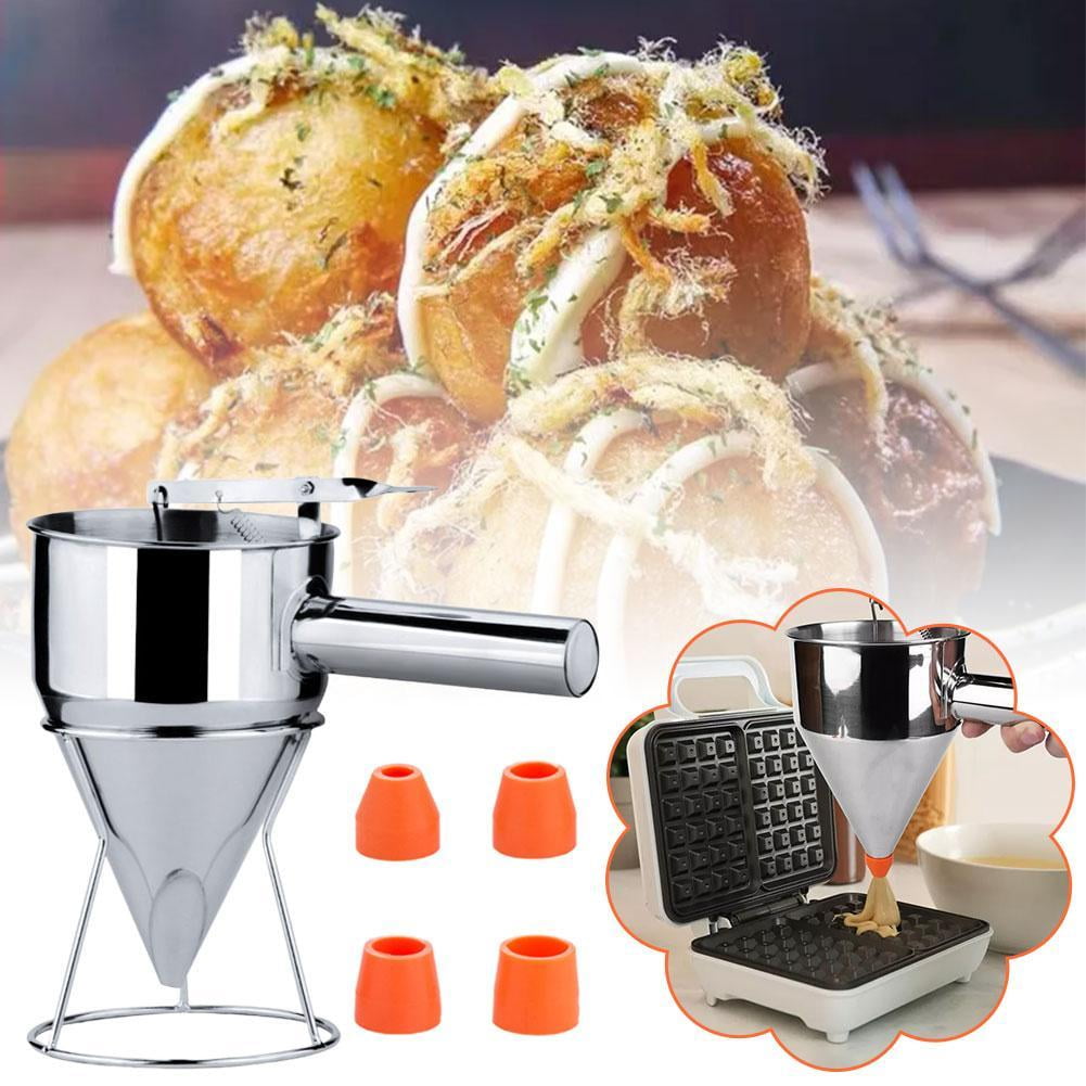 OPDBN Funnel Dispenser Stainless Steel Coneshaped Batter Baking Pancake ... OPDBN Funnel Dispenser Stainless Steel Coneshaped Batter Baking Pancake ...