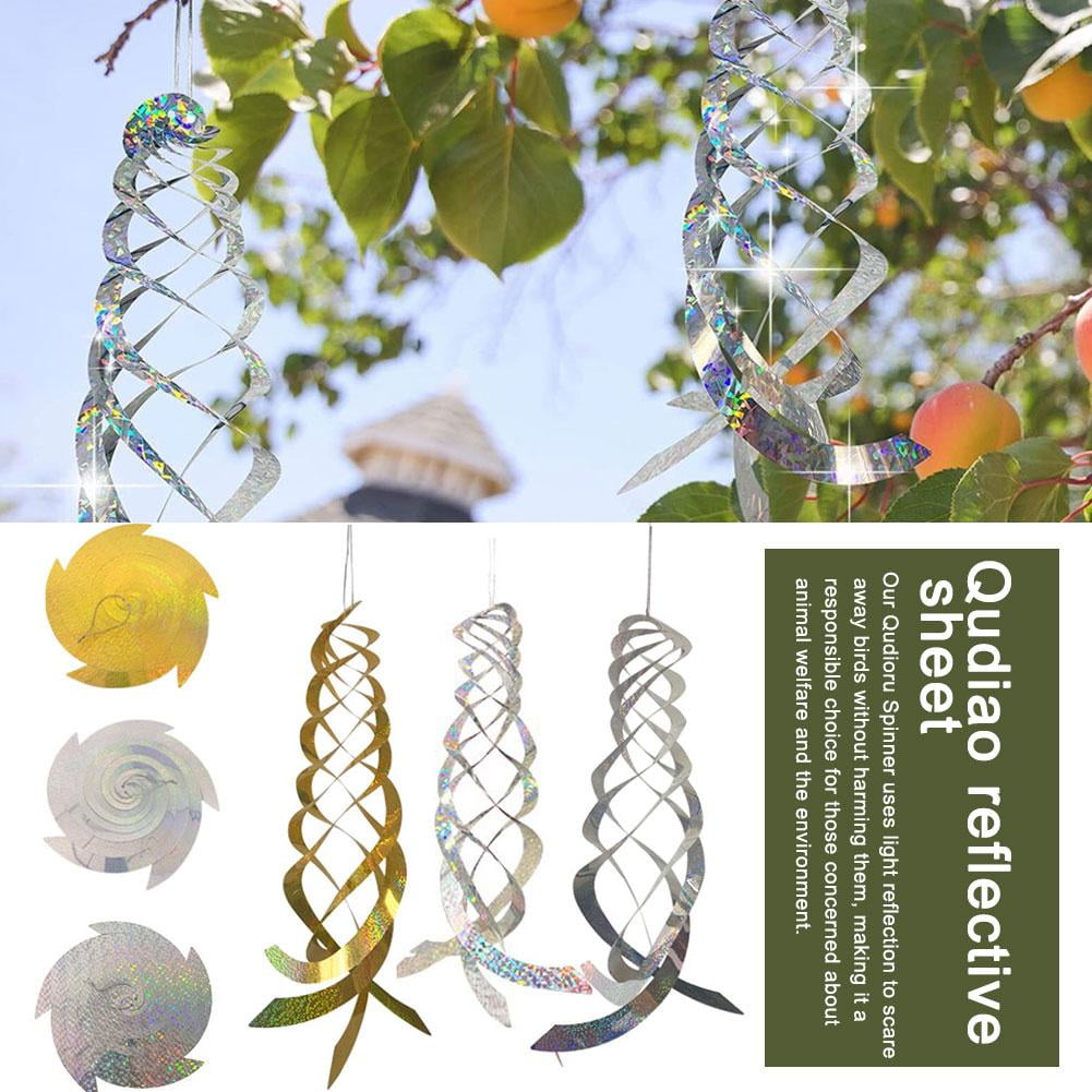 OPDBN Silver Dot Laser Bird Repellent Reflective Sheet For Farm Garden ...