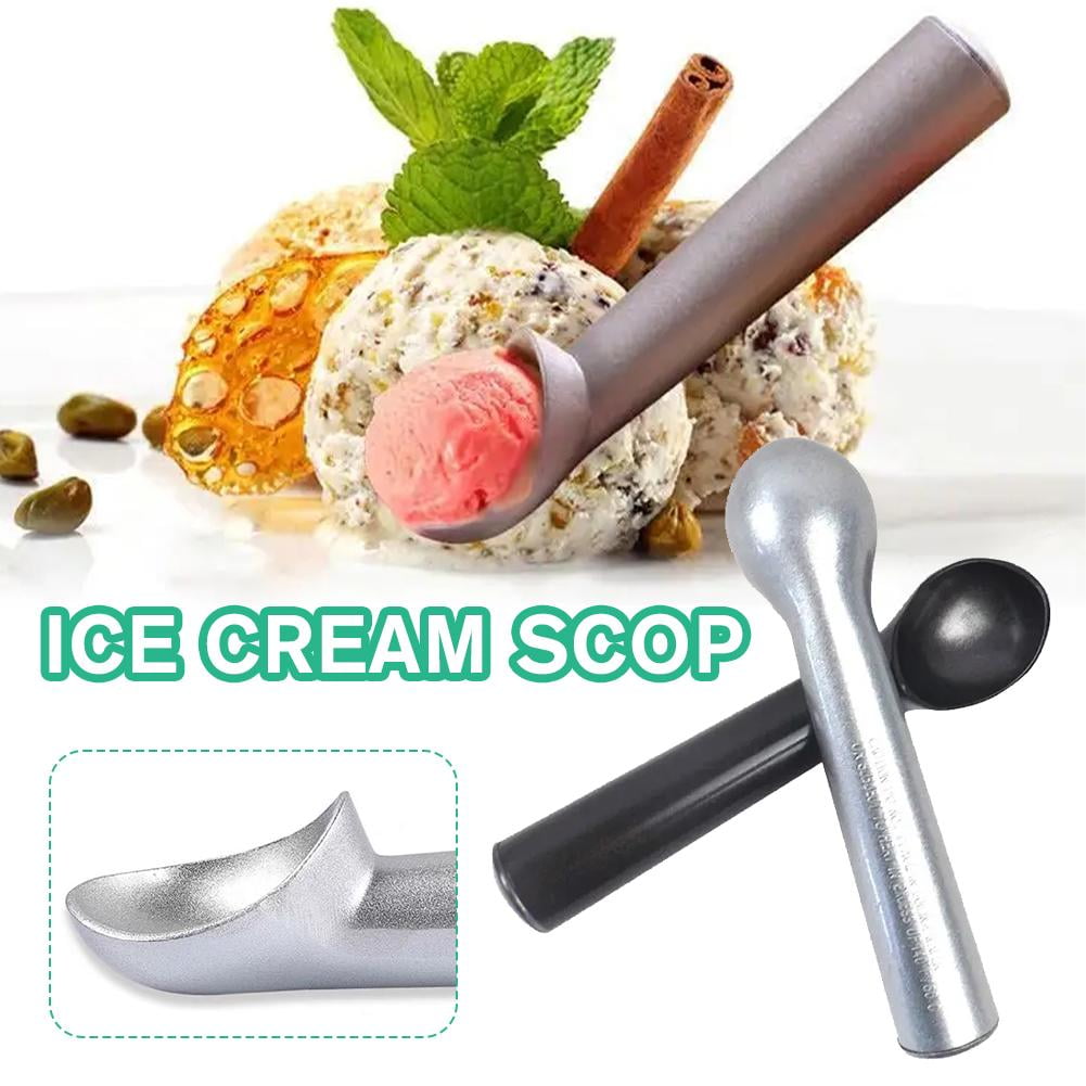 OPDBN Silver Self-Dissolving Non-Stick Ice Cream Spoon Ice Cream Spoon ...