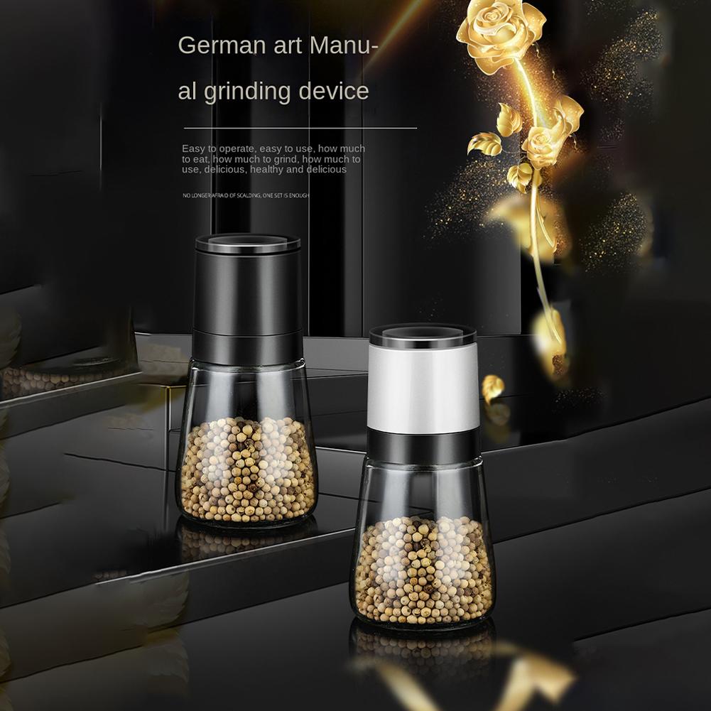 OPDBN White Cowhide Boxed Cross-Border Pepper Grinder Glass Manual ...