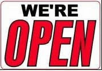 OPEN/CLOSED 14x20 Heavy Duty Plastic Sign - Walmart.com