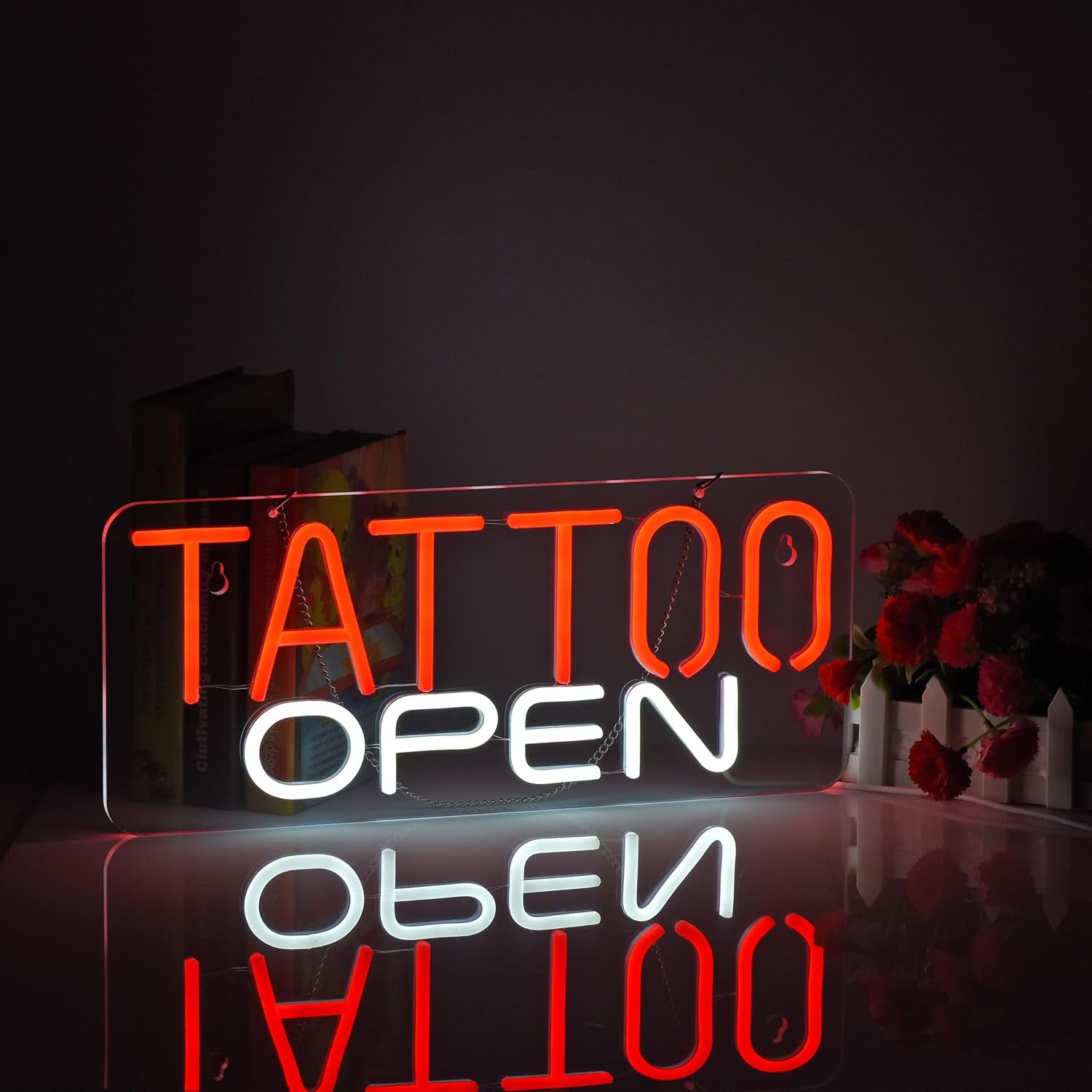 OPEN Neon Sign for Wall Decor with Dimmable Neon Business Signs Light ...