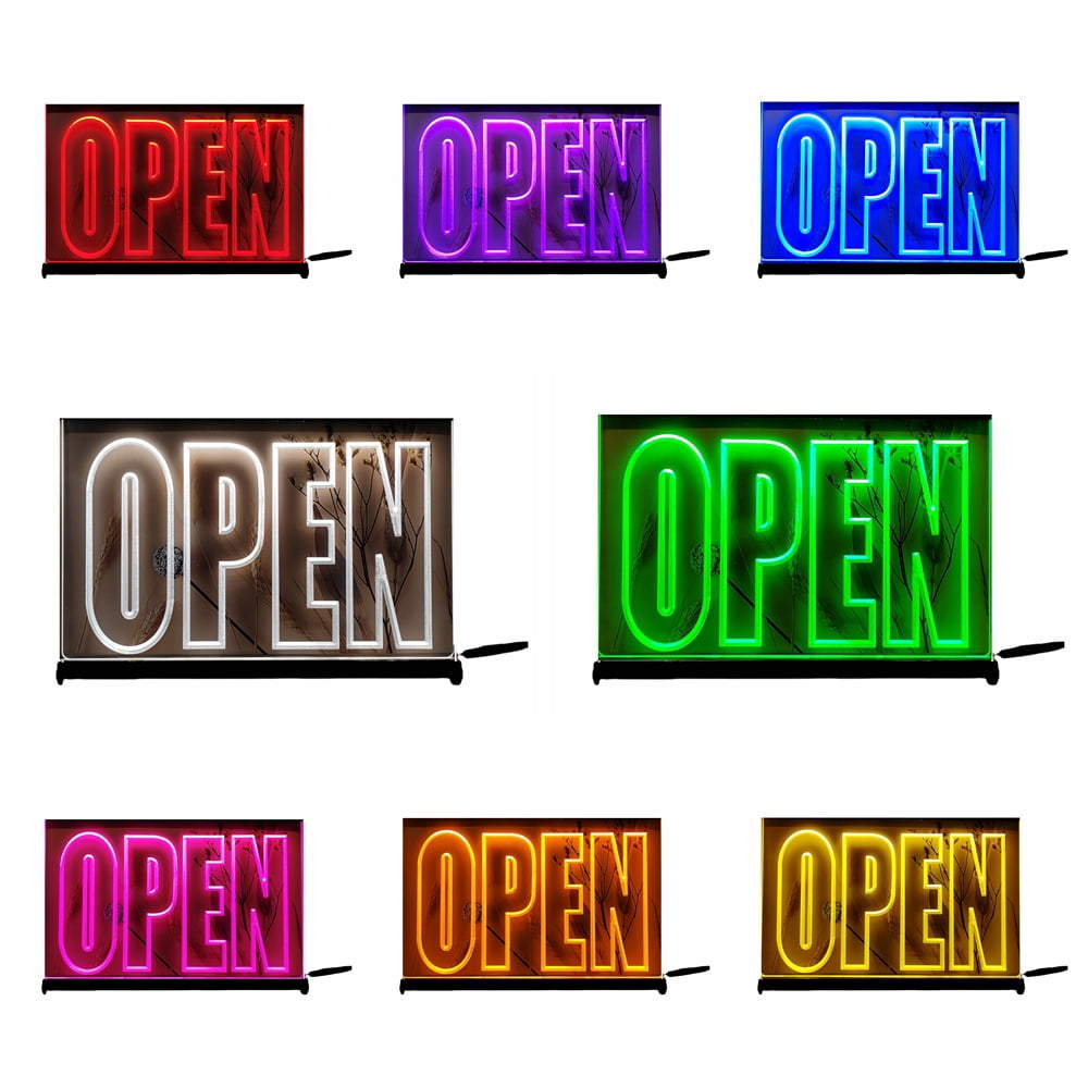 OPEN Shop Display Cafe Business Vintage LED Neon Sign-Posters,3DCarving ...