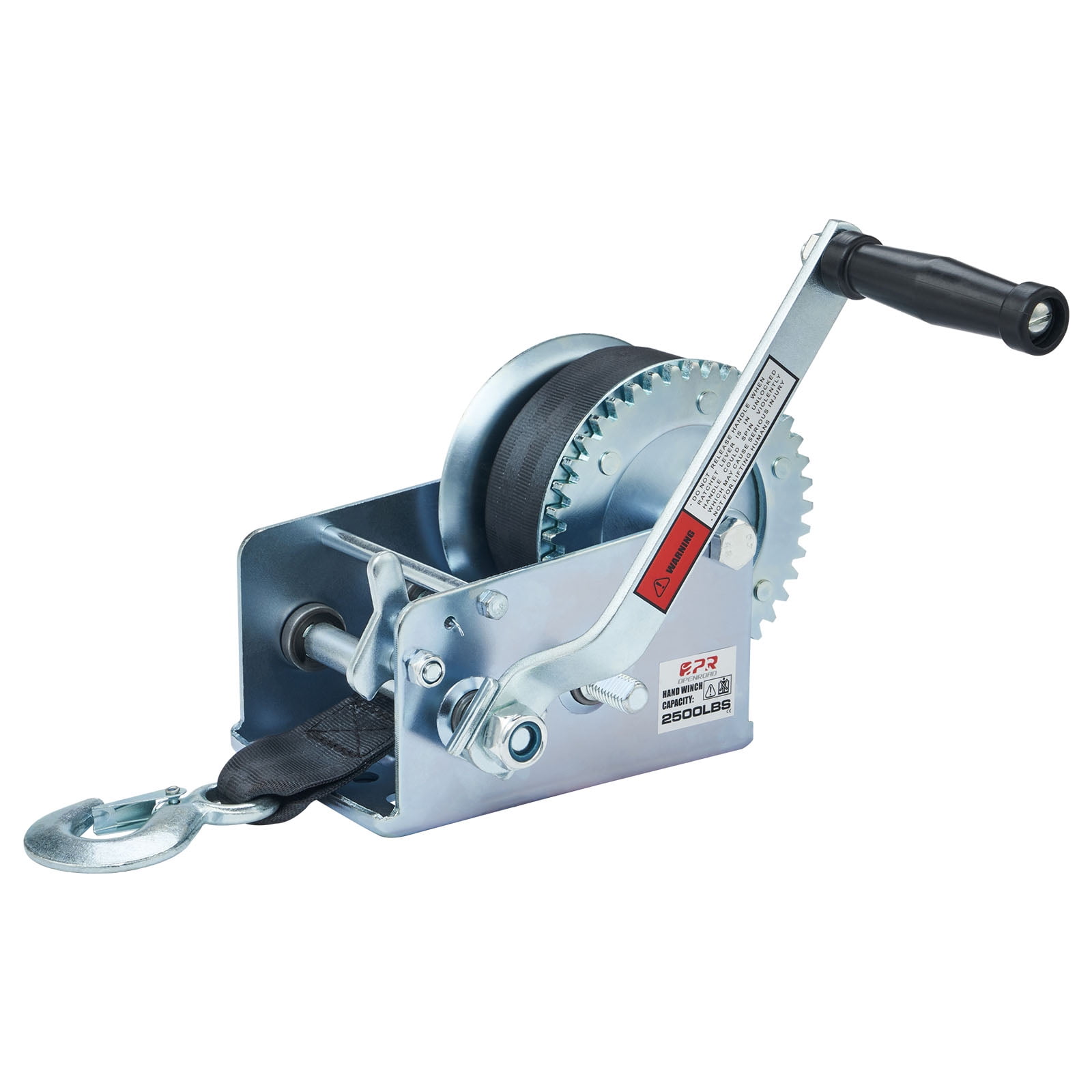 OPENROAD 2500lbs Hand Winch Boat Winch, Hand Crank Winch with 10m (32ft ...