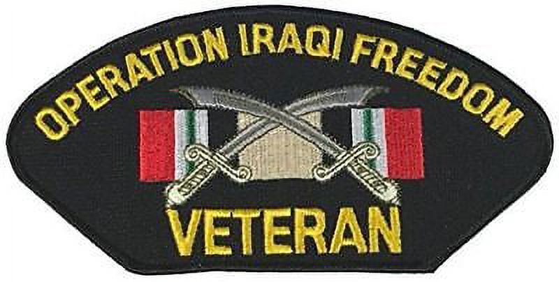 OPERATION IRAQI FREEDOM VETERAN PATCH OIF CAMPAIGN RIBBON CROSSED ...