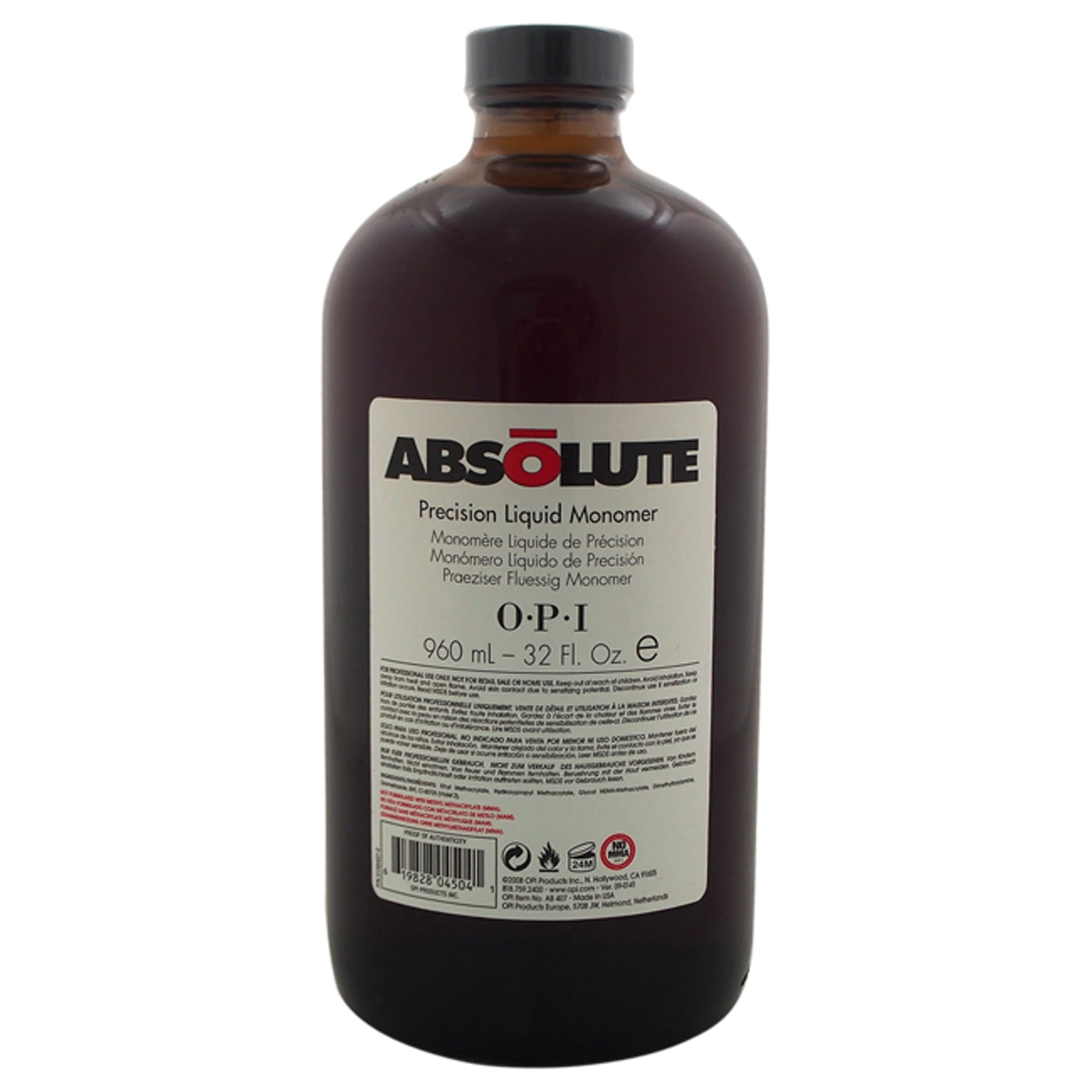 OPI Absolute Precision Liquid Monomer - Pack of 2, 14.7 oz Nail Liquid ...