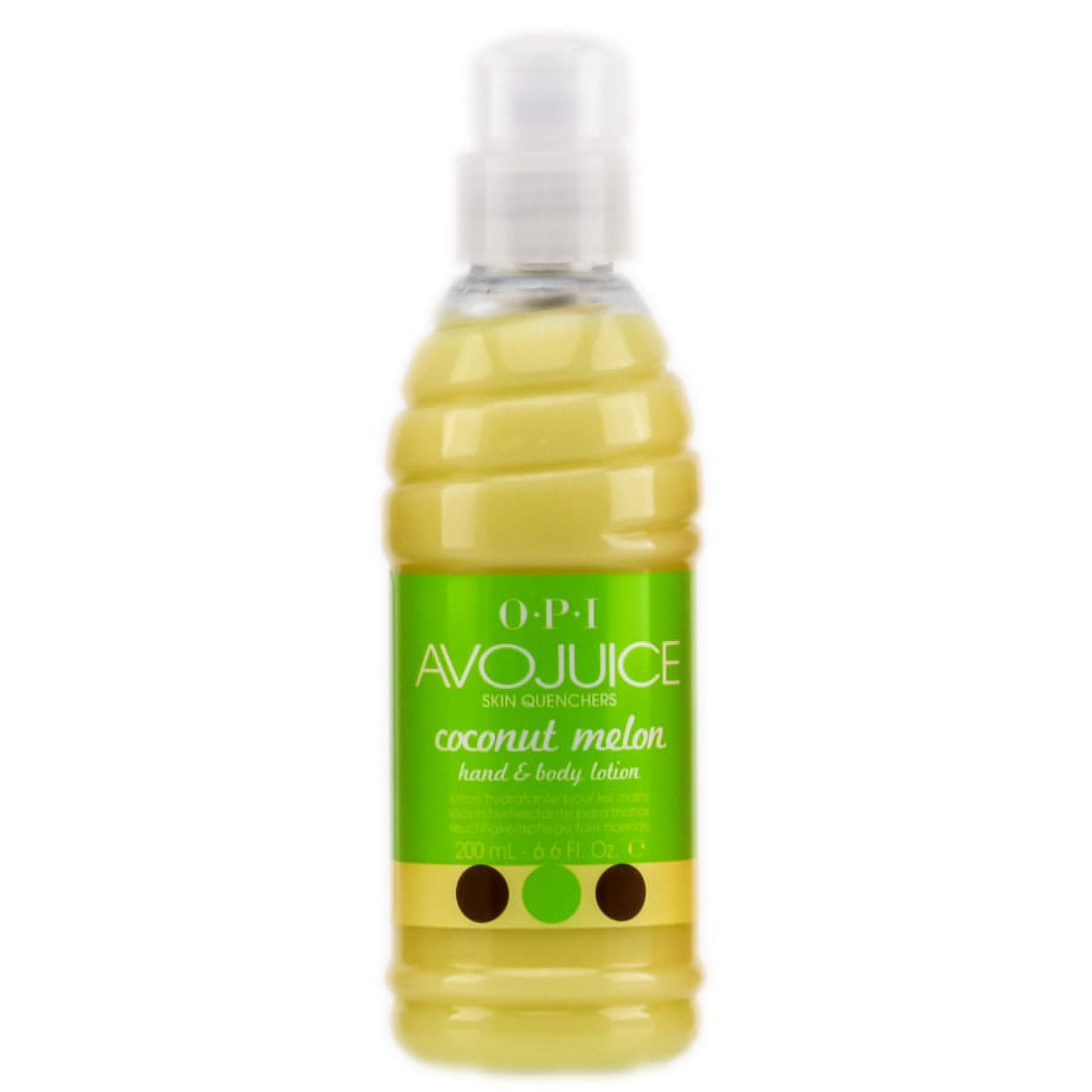 OPI Avojuice Skin Quenchers Hand & Body Lotion - Coconut Melon - 6.6 oz ...