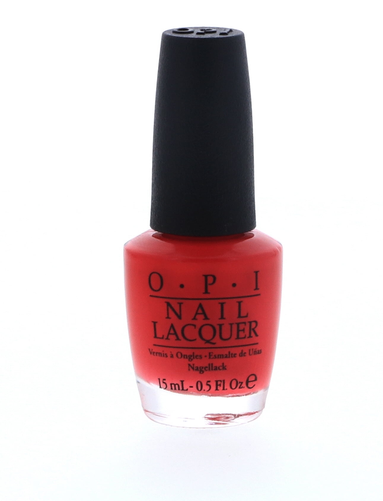 OPI Cajun Shrimp Nail Polish, 0.5oz, Coral Red Crème Finish for ...