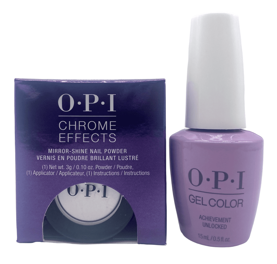 OPI Chrome Effects Amethyst.. Nail Powder + OPI GelColor Achievement ...