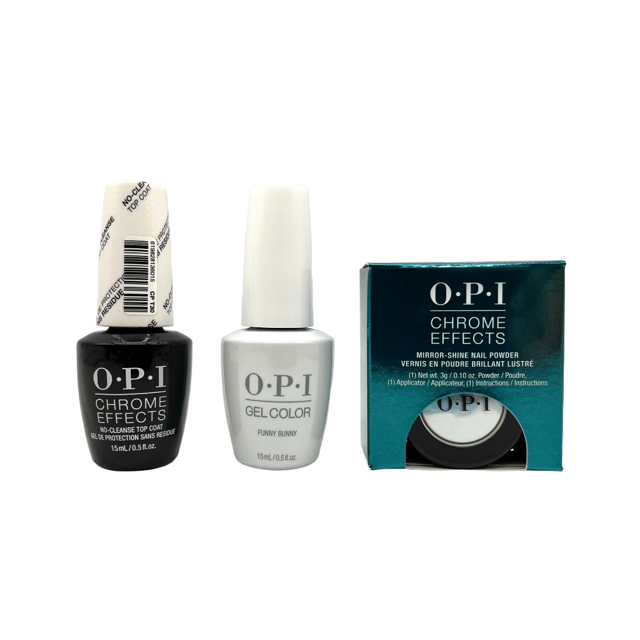 OPI Nail Gel Kit - Glazed Donut Nails Trio: Chrome Effects Powder ...