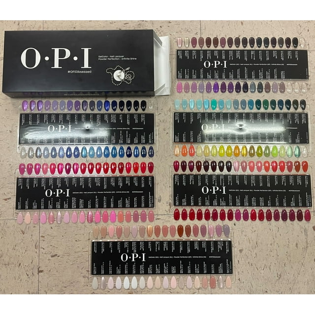 OPI Color Chart Palette Swatch, Gel Color Nail Accessory 6 Panel ...